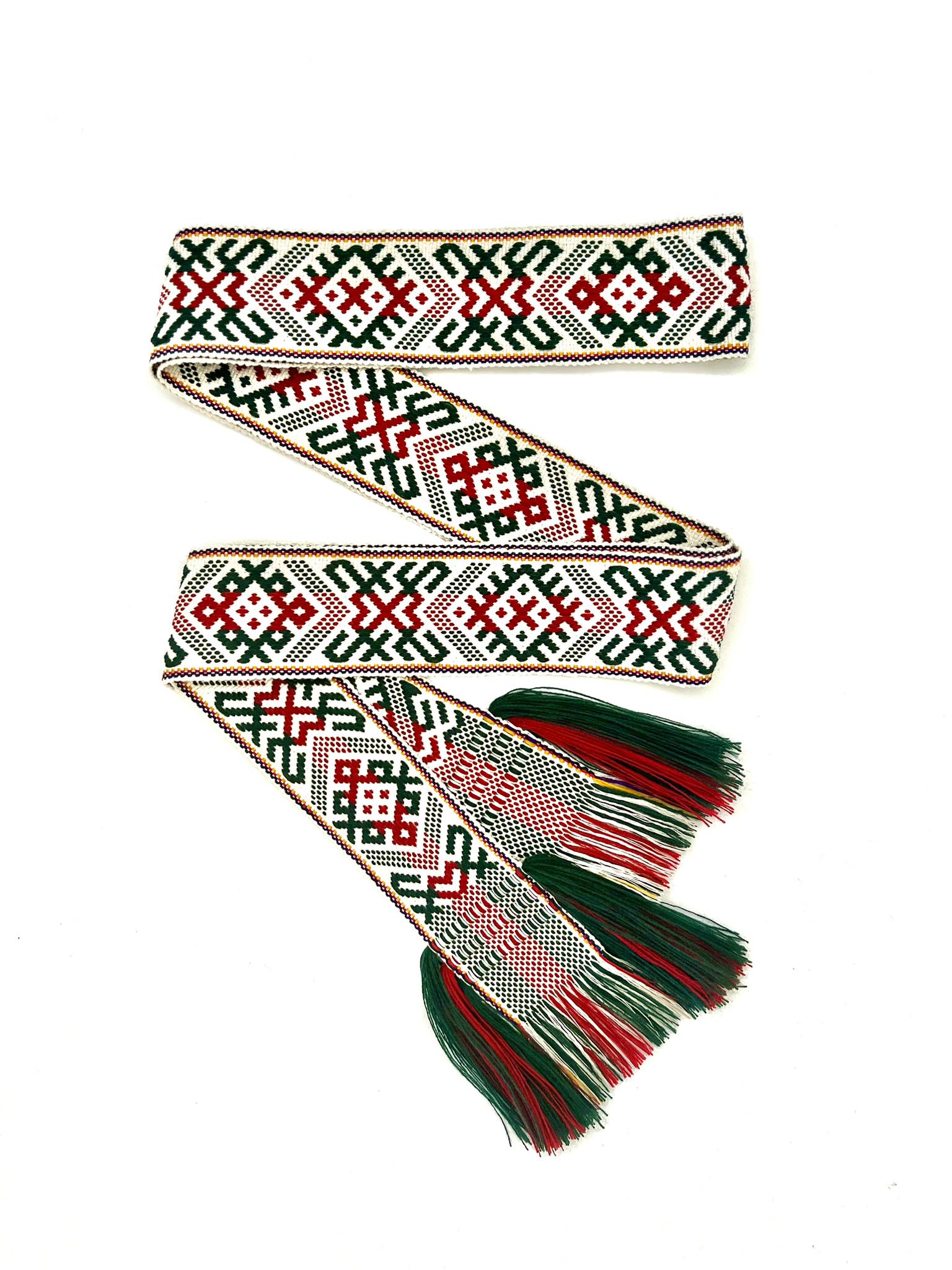 Klaipėdos krašto austos tautinės juostos - Austa dovana